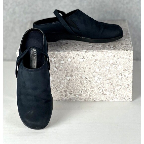 Munro | Shoes | Munro American Comfort Black Slingback Clog Slip On ...